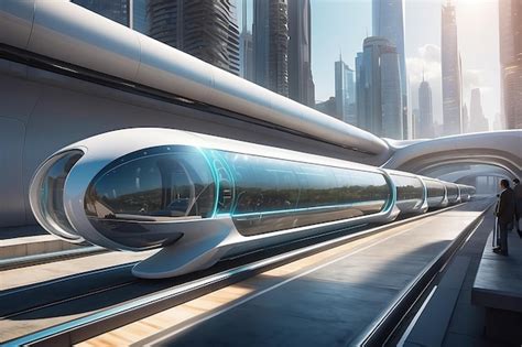 premium photo hyperloop transportation network