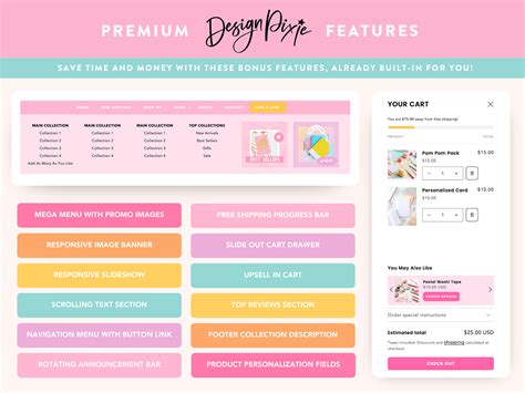 Rainbow Craft Shopify Theme Design Pixie