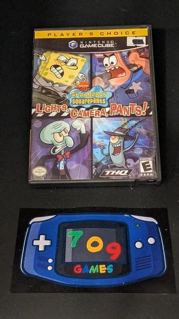 Spongebob Squarepants Lights Camera Pants Pc Nintendo Gamecube 2005 2249 Picclick Ca