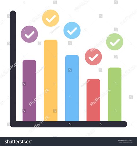 Editable Flat Design Bar Graph Icon Stock Vector Royalty Free Shutterstock