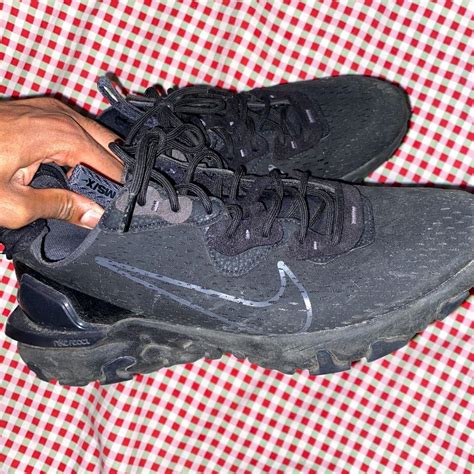 Black Nike React Size Uk 10 Send Offers Nike Adidas Depop