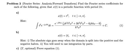 Solved Problem 2 Fourier Series Analysisforward