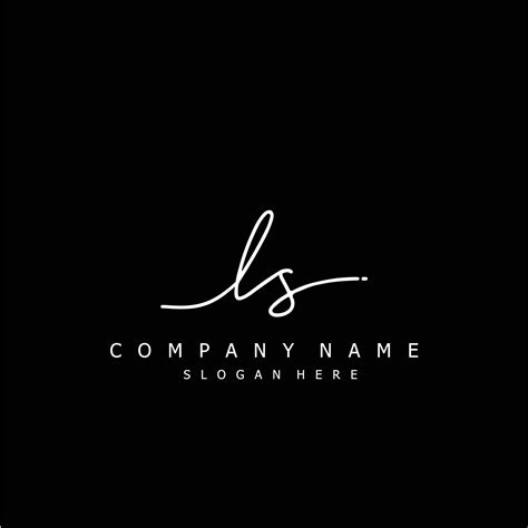 Initial Ls Handwriting Of Signature Logo 21006652 Vector Art At Vecteezy