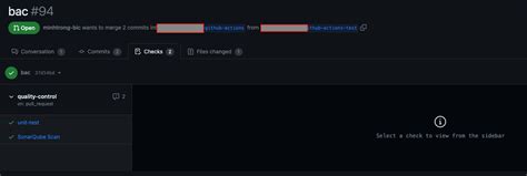 how to show quality gate status after run sonarscan by github action to