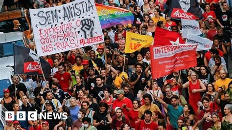 Brazil Congress Thousands Turn Out For Pro Democracy Rallies