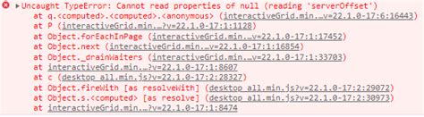 apex 22 1 issue with interactive grid master detail javascript error