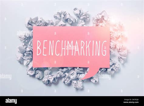 Conceptual Display Benchmarking Business Concept Evaluate Something By