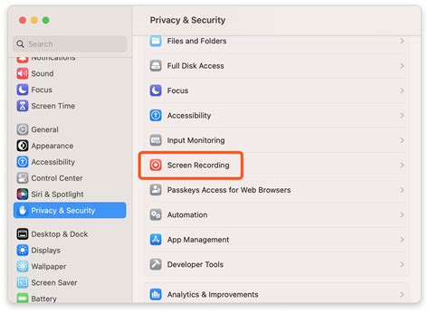 How To Enable Screen Recording Access On Macos