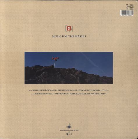Depeche Mode Music For The Masses Blue Vinyl German Vinyl Lp