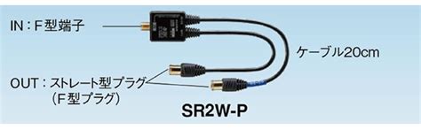 Amazon マスプロ電工 新4k8k衛星放送3224mhz 対応 Vubs・cs分波器 セパレーター Sr2w P