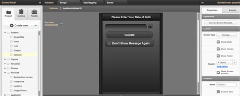 dynamic jquery datepicker validation with alert mobile app r