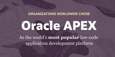 Sobin K C On Linkedin Organizations Worldwide Choose Oracle Apex As The Worlds Most Popular…