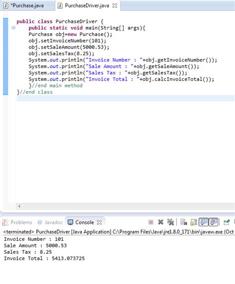 [solved] create a class named purchase each purchase contains an