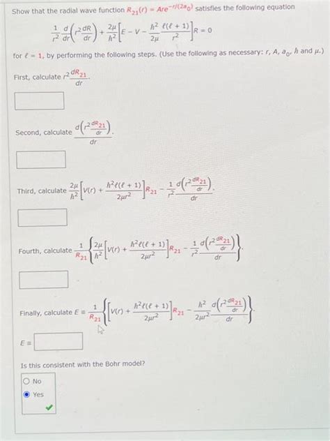 Solved Show That The Radial Wave Function R2 0