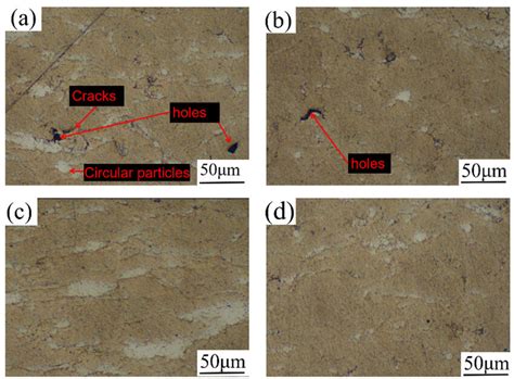 Microstructure Of Coating Sections At Different Spraying Temperatures
