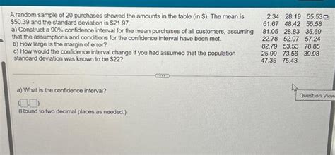 Solved Part B What Is The Margin Of Error Part C When Chegg