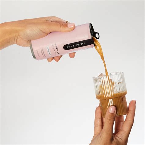Vanilla Cold Brew Oat Milk Latte Pop And Bottle