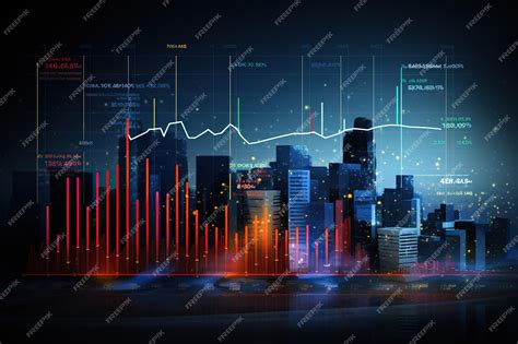 Premium Photo 3d Bar Graph Big Stock Financial Data Visualization Analysis Chart