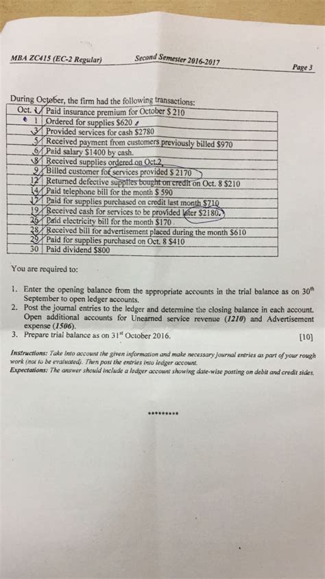 Fma Midsem Regular Question Paper