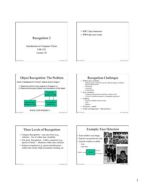 pdf object recognition the problem recognition …cse152 winter 2013