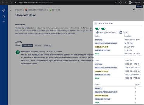 Getting The Count Days Per Status