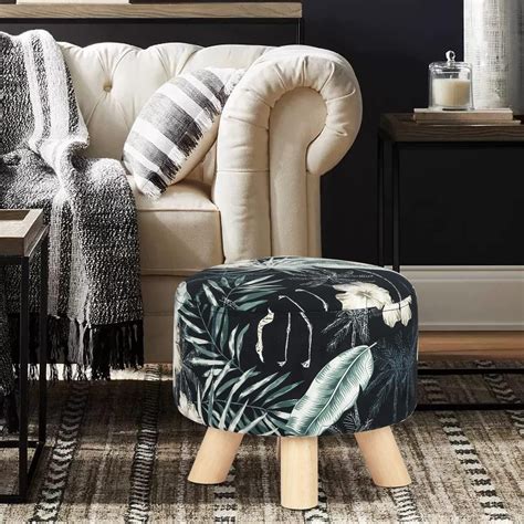 Bay Isle Home™ Round Small Footrest Ottoman Padded Footstools With Anti