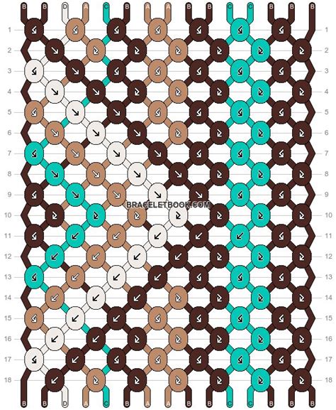 Normal Pattern 26871 Variation 10059 Braceletbook Friendship Bracelets Tutorial