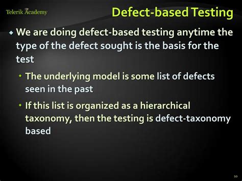 Ppt Defect Taxonomies Checklist Testing Error Guessing And
