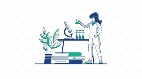 Science Lab Vector Illustration Graphics Motion Array