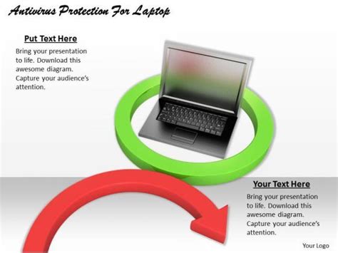 Stock Photo Antivirus Protection For Laptop Ppt Template