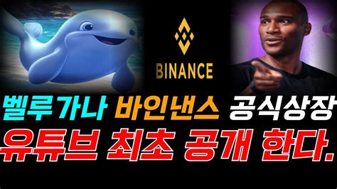 벨루가나 벌써 바인낸스 공식상장 발표 최초 공개 벨루가나 벨루가나코인 벨루가나밈코인 Youtube