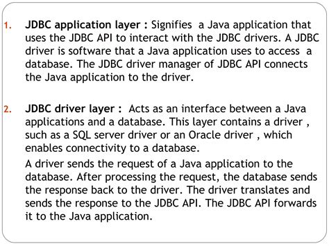Jdbc Ppt PPT Databases Computer Software And Applications