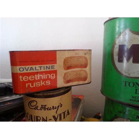 Sold Vintage Tin Bread Ovaltine Teething Rusks Hobbies And Toys Collectibles And Memorabilia