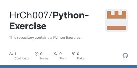 GitHub HrCh007 Python Exercise This Repository Contains A Python Exercise