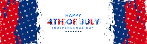 7월 4일 해피 데이 디자인 빈티지 그런지 레드 블루 및 스타 배경 브로셔 포스터 또는 배너용 프로모션 광고 배너 템플릿입니다