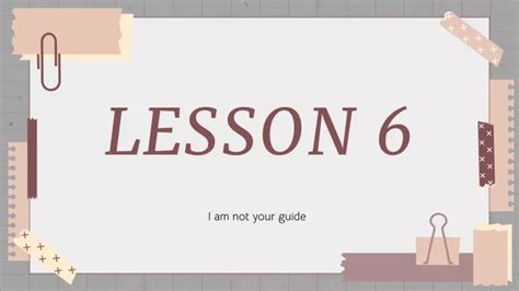 Ppt Lesson 6 Powerpoint Presentation Free Download Id12026427