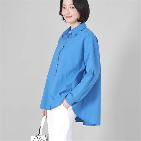 포스티 웰메이드 플레어 여성 봄 가을 긴팔 셔츠 남방 A라인 블라우스 B03319