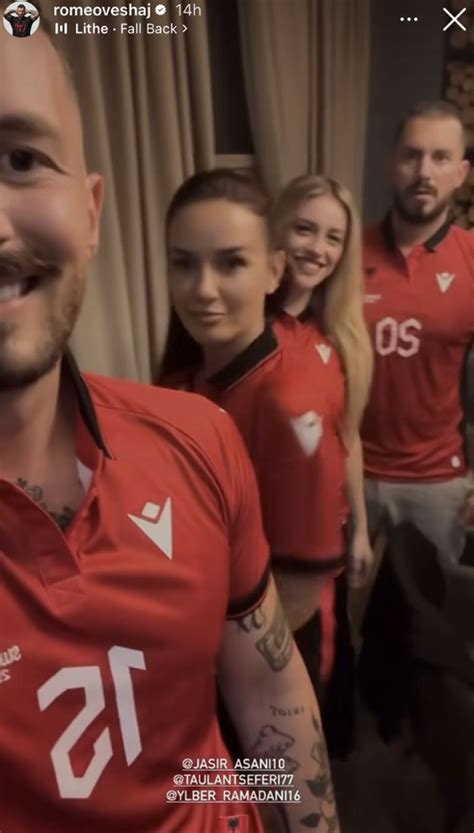 Instagram i kuq e zi Reagimet e VIP ave për ndeshjen Shqipëri Spanjë Showbiz