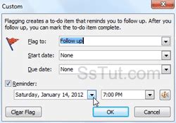 Flag Messages In Outlook 2010