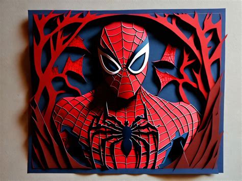 Papercut Spiderman Art Spiderman Cricut Projects Spiderman Shadow
