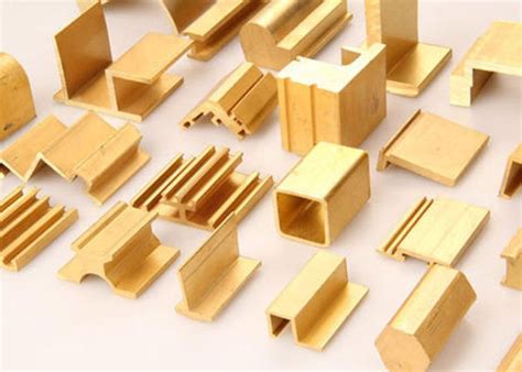 Golden Polished Brass Extrusion Sections For Industrial At Best Price