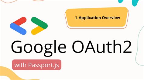 Application Overview Google OAuth Authentication With Passport Js Node JS Development
