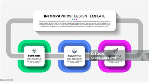인포그래픽 템플릿입니다 아이콘과 텍스트가 있는 3개의 연결된 사각형 개념에 대한 스톡 벡터 아트 및 기타 이미지 개념 그래프 다이어그램 Istock