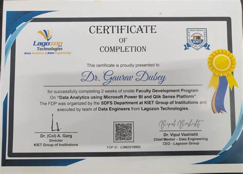 Dr Gaurav Dubey On Linkedin Dataanalytics Powerbi Qliksense Professionaldevelopment Fdp