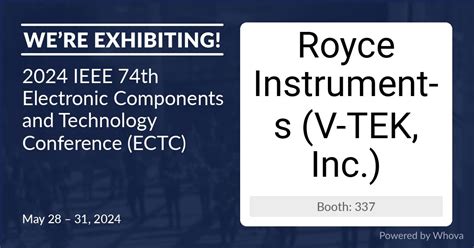 Mark Your Calendar 🗓️ V Tek Inc Will Be At The 2024 Ieee 74th Electronic Components And