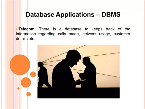 Applications Of Dbmsdatabase Management System Pptx