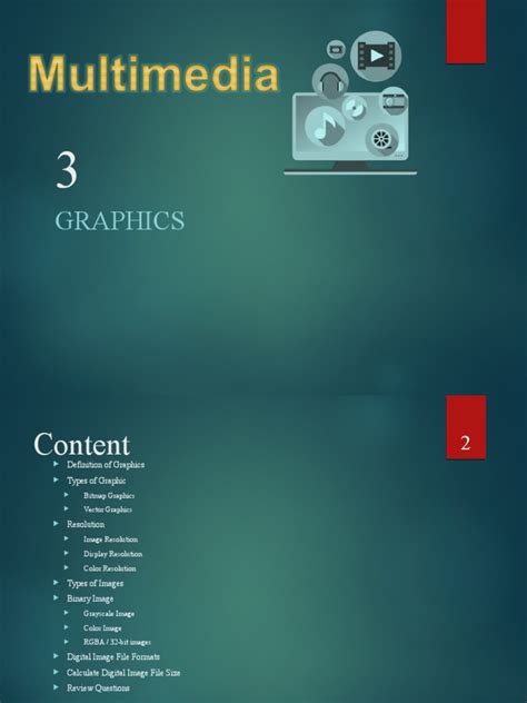 multimedia lecture 3 pdf display resolution graphics