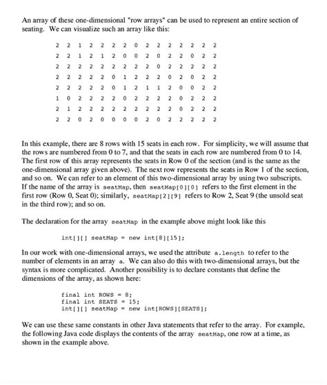 In A Previous Exercise We Used An Array To Chegg Com