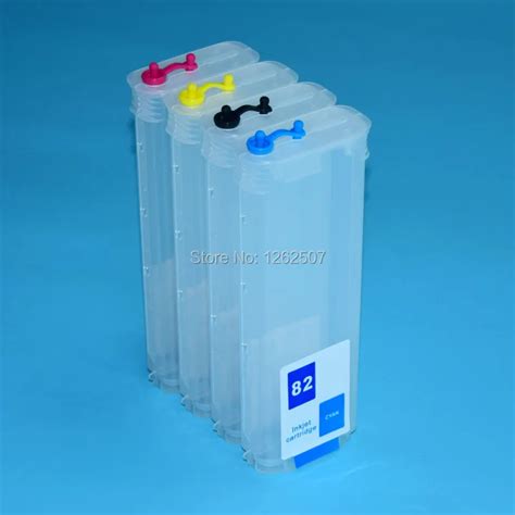 Large Volume 280ml 10 82 Or Hp82 Inkjet Refillable Ink Cartridge For Hp