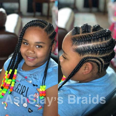 Awesome Side Braid Hairstyles Little Black Girls Curly Wavy Modern For